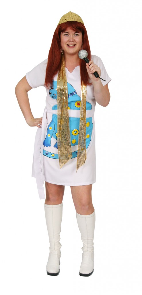 Abba Cat Blue Minidress – Petticoat Lane