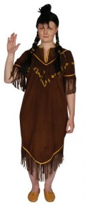 Native American Indian Dark Brown Dress – Petticoat Lane