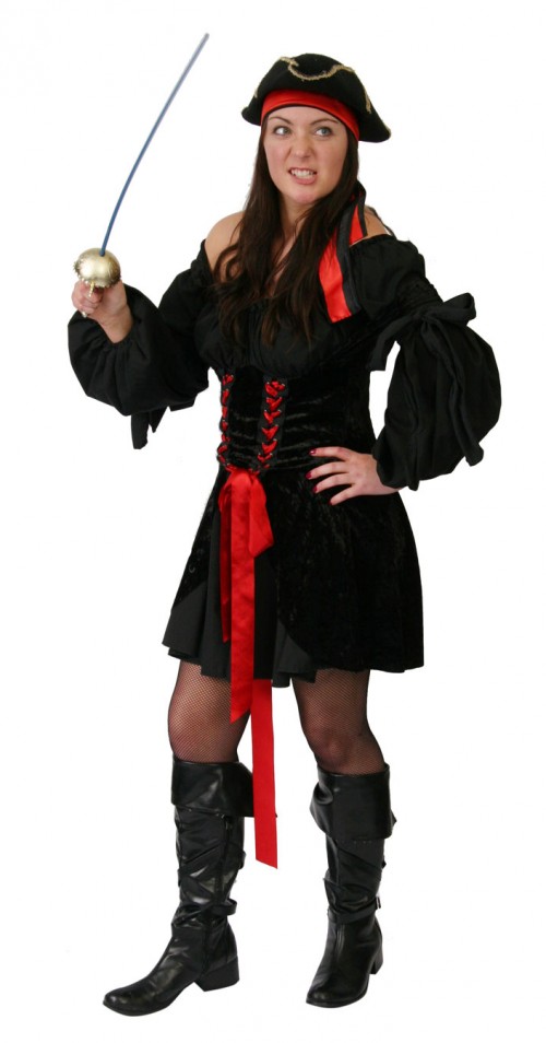 Pirate Wench Black Velvet Dress – Petticoat Lane