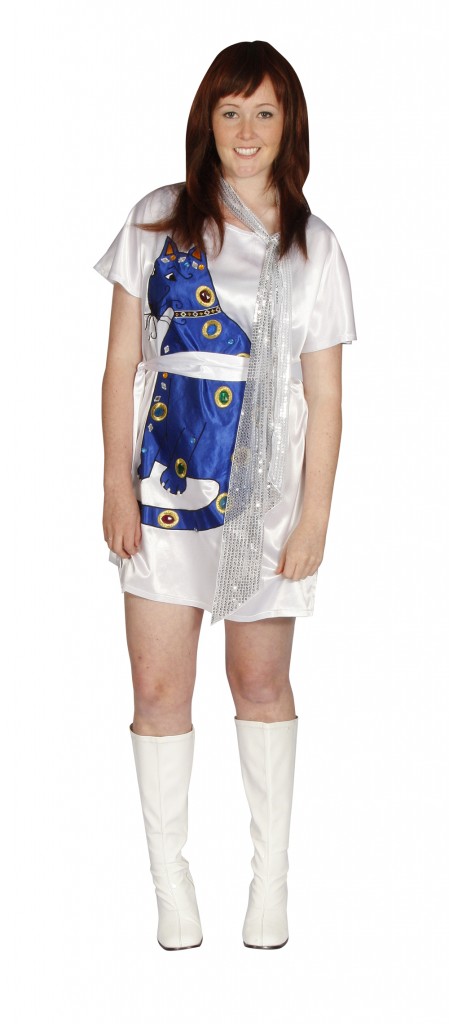 Abba Cat Blue Minidress Deluxe – Petticoat Lane