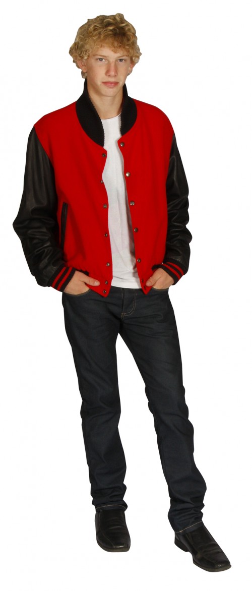 High School Jock Red Black Jacket – Petticoat Lane