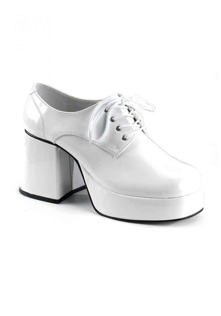 Jazz Platform Shoes White – Petticoat Lane